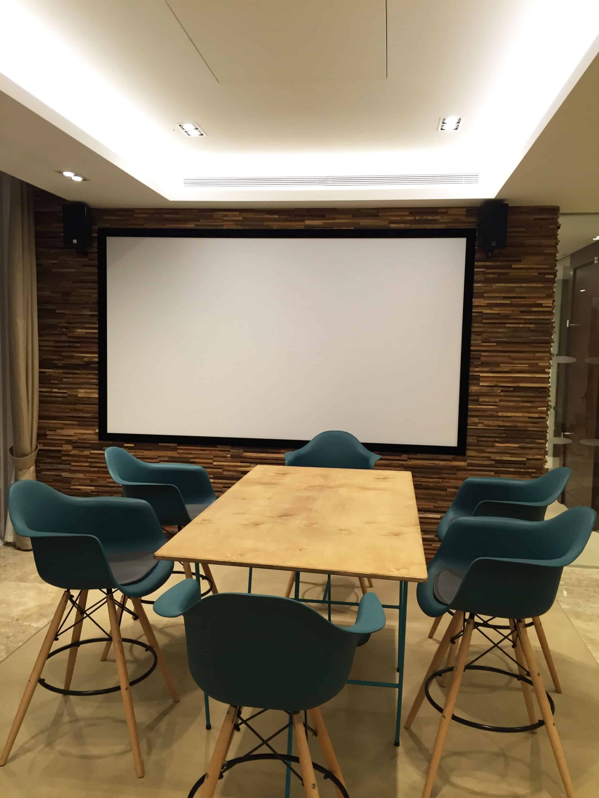 graze boardroom table feature wall | MW Creative Carpentry