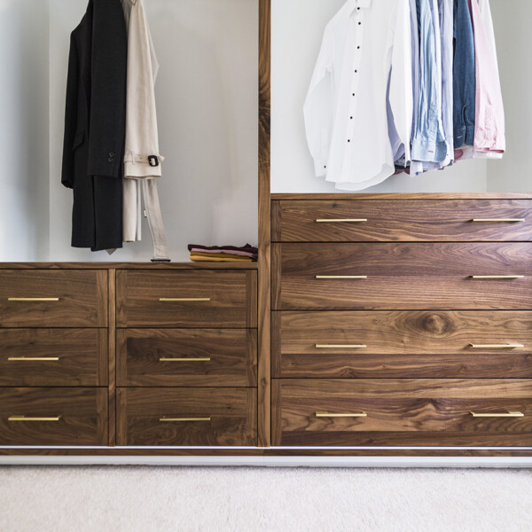 Sliding wardrobe with Walnut detailing | MW Creative Carpentry